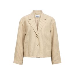 Object Blazer 'OBJRINI' Damen Gr&ouml;&szlig;e 36 dunkelbeige / schwarz