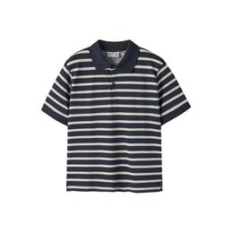 name it Poloshirt 'NKMVOLO' Jungen Gr&ouml;&szlig;e 158/164 navy / wollwei&szlig;