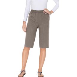 Damen Bermudas in pflegeleichter Qualit&auml;t beige, Gr&ouml;&szlig;e 48