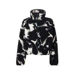 Nike Sportswear Fleecejacke 'STREET' Damen Gr&ouml;&szlig;e XL schwarz / offwhite