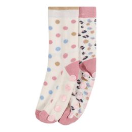 Ewers Socken M&auml;dchen Gr&ouml;&szlig;e 19/22 dunkelbeige / rauchblau / ros&eacute; / naturwei&szlig;