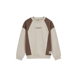 WE Fashion Sweatshirt Jungen Gr&ouml;&szlig;e 122/128 beige / braun