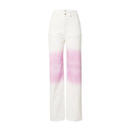 ABOUT YOU X Laura Giurcanu Jeans 'Alexis' Damen Gr&ouml;&szlig;e 25/26 pink / wei&szlig;