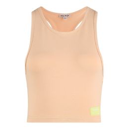 Public Desire Top 'LABEL' Damen Gr&ouml;&szlig;e S beige