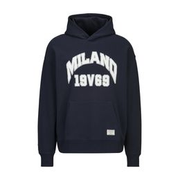 19V69 Italia Sweatshirt 'Quentino College' Herren Gr&ouml;&szlig;e M dunkelblau / hellgrau / wei&szlig;