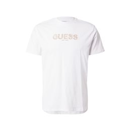 Guess T-Shirt Herren Gr&ouml;&szlig;e M beige / wei&szlig;