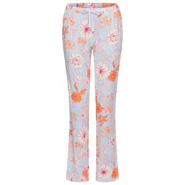 s.Oliver Pyjama Damen Gr&ouml;&szlig;e M hellblau / orange / pink / wei&szlig; Sommerkleid