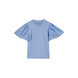 WE Fashion T-Shirt M&auml;dchen Gr&ouml;&szlig;e 122/128 blue denim