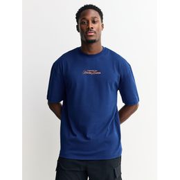 next T-Shirt Herren Gr&ouml;&szlig;e 5XL blau / schwarz / wei&szlig;