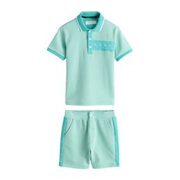 Baker By Ted Baker Set: T-Shirt und Shorts Jungen Gr&ouml;&szlig;e 110 mint / wei&szlig;