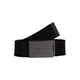 Alpha Industries G&uuml;rtel Herren Gr&ouml;&szlig;e 80/105 schwarz