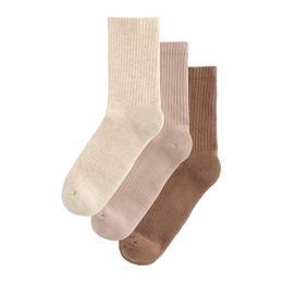next Socken Damen Gr&ouml;&szlig;e 36/41 creme / karamell / rosa