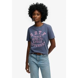 Superdry & Co T-Shirt Damen Gr&ouml;&szlig;e L marine / pink