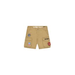 Alpha Industries Cargoshorts 'Flying Tigers' Herren Gr&ouml;&szlig;e 36 beige / blau / rot / wei&szlig;