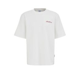 WE Fashion T-Shirt Herren Gr&ouml;&szlig;e M braun / wei&szlig;