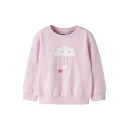 name it Sweatshirt 'NMFVISUS' M&auml;dchen Gr&ouml;&szlig;e 104 ros&eacute; / hellpink / offwhite