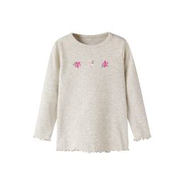 name it Shirt 'NMFDARI' M&auml;dchen Gr&ouml;&szlig;e 110 greige / pastellgr&uuml;n / pink / rosa
