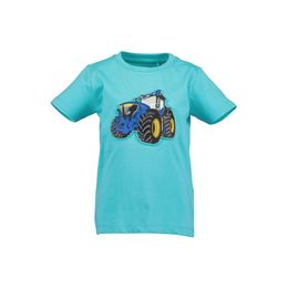 Blue Seven T-Shirt Jungen Gr&ouml;&szlig;e 98 cyanblau / gelb / grau / schwarz
