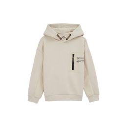 WE Fashion Sweatshirt Jungen Gr&ouml;&szlig;e 98/104 hellbeige / schwarz