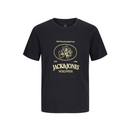 Jack & Jones Jack & Jones Junior T-Shirt 'JORNANTUCKET' Jungen Gr&ouml;&szlig;e 176 pastellgelb / schwarz