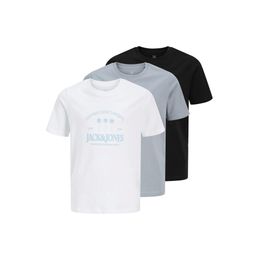 Jack & Jones Jack & Jones Junior T-Shirt 'JORNANTUCKET' Jungen Gr&ouml;&szlig;e 176 opal / hellblau / schwarz / wei&szlig;