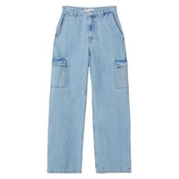 Bershka Jeans Damen Gr&ouml;&szlig;e 34 hellblau