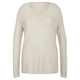 V-Pullover Anna Aura beige, 48
