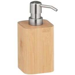 Seifenspender Wenko, beige, Bambus, Badezimmer, Dosierspender, "Bambusa", aus Bambus, F&uuml;llmenge: 220 ml