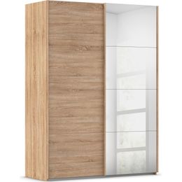 Schwebet&uuml;renschrank Rauch, B:162cm H:223cm T:68cm, braun, Holzwerkstoff, Schr&auml;nke, "Kleiderschrank Schrank Garderobe Schlafzimmerschrank EVELYN", in