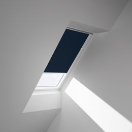 Velux Verdunklungsrollo "DKL PK06 1100SWL", PK06, stufenlos positionierbar, blau, Kinderzimmer, Rollos, wei&szlig;e F&uuml;hrungsschienen & Griffleiste
