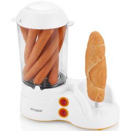 Hyundai Hotdog-Maker "HYUHDM110", B:25,5cm H:28cm T:13cm, wei&szlig;, Hot-Dog-Maker