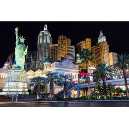papermoon Fototapete "Las Vegas", B/L: 4,5m x 2,8m, Bahnen: 9 Stk., bunt, Schlafzimmer, Tapeten
