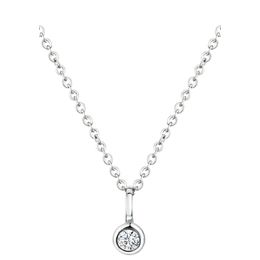 Firetti Damen Kette mit Anh&auml;nger "Schmuck Geschenk Silber 925 Halsschmuck Halskette Ankerkette Solit&auml;r", Silber 925 (Sterlingsilber), L: 50 B: 1mm,