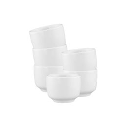 Seltmann Weiden Espressotasse "Espressotassen ohne Henkel Sento Home 80 ml 6er Set wei&szlig;", &Oslash; 6,7cm x 5,1cm, 80ml, 6, wei&szlig;, Trinkgef&auml;&szlig;e,