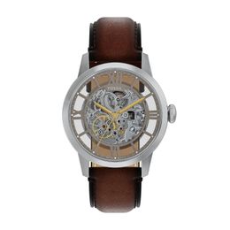 Fossil "TOWNSMAN" Armbanduhr, Herrenuhr, Mechanische Uhr, Lederarmband, analog
