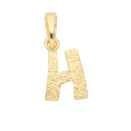 Adelia&acute;s ADELIA ́S Damen Buchstabenanh&auml;nger "Damen & Herren 333 Gold Buchstabenanh&auml;nger H", Gold, gold, Gold, Schmuckanh&auml;nger, f&uuml;r Damen & Herren
