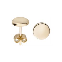 Jobo Damen Paar Ohrstecker "Ohrringe 7 mm", 7mm, Gelbgold 333, gold, Gelbgold 333, Ohrringe, 333 Gold