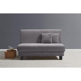 ell+ell Schlafsofa ELL + ELL, B:125cm H:90cm T:100cm, grau, 92% Polyester 8% Nylon, Jugendzimmer, Sofas, "Enny"