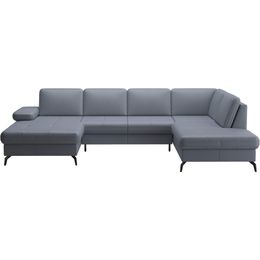 Sit & More Wohnlandschaft SIT & MORE, B:300cm H:83cm T:202cmgraublau, Sofas, "Morris Jubi", mit Armteilfunktion & 1 Zierkissen, optional Bettfunktion