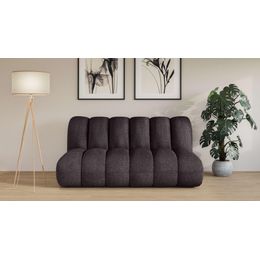 2,5-Sitzer, B:185cm H:84cm T:108cm, grau, LeGer Home by Lena Gercke, 100% Polyester, Sofas, "Priya Designersofa, moderne Steppung, auch in Boucl&eacute;",