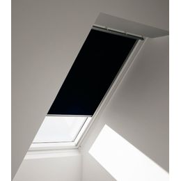 Velux Verdunklungsrollo "DKL SK06/MK04/FK04/CK02/CK04/FK06/MK06 1100S", CK04, blau, Kinderzimmer, Rollos, alufarbene F&uuml;hrungsschienen & Griffleiste