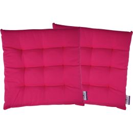 Sitzkissen Tom Tailor HOME, B:40cm L:40cm, pink, Baumwolle, Garten, Dekokissen_Sitzkissen_Kissenh&uuml;llen, "Dove", TOM TAILOR unifarbenes, abgestepptes