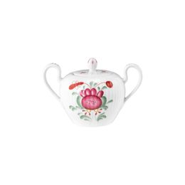 Seltmann Weiden Zuckerstreuer "Zuckerdose mit Griffen Amina Ostfriesenrose 230 ml bunt", B:8,6cm H:7,9cm &Oslash;:8,6cm, bunt, Zuckerstreuer,
