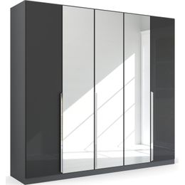 Dreht&uuml;renschrank Rauch, B:226cm H:210cm T:54cm, grau, Holzwerkstoff, Schr&auml;nke, "Glamour by Quadra Spin"
