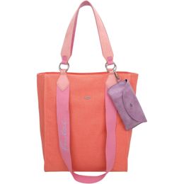 Damen Henkeltasche "Izzy02", Fritzi aus Preussen, orange, Baumwolle, mehrfarbig, Taschen, mit abnehmbarem Brillenetui