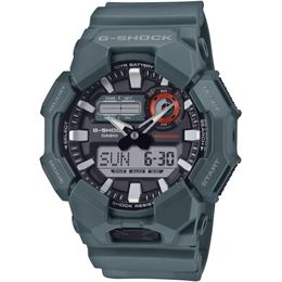 Casio G-SHOCK Herren Chronograph, blau, Armbanduhren, Quarzuhr, Armbanduhr,Herrenuhr, digital,Resinband, bis 20 bar wasserd.