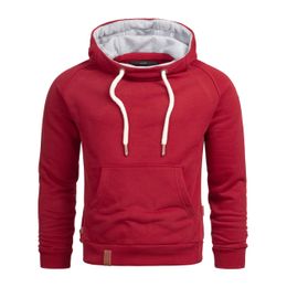 Herren Kapuzenpullover "ASBeeno", rot, Gr. XXXL, Alessandro Salvarini, Obermaterial: 65% Baumwolle, 35% Polyester, Pullover, mit Kapuze