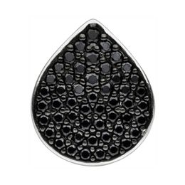 Jobo Damen Kettenanh&auml;nger "Anh&auml;nger Tropfen", Silber 925 (Sterlingsilber), schwarz, Silber 925 (Sterlingsilber), Schmuckanh&auml;nger, 925 Silber mit 51