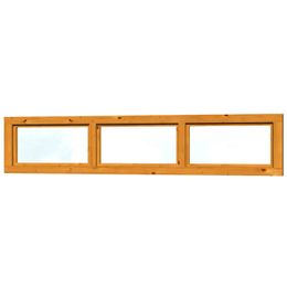 Skan Holz Fenster SKANHOLZ, B:147cm H:30cm, braun, Glas, Massivholz, Fenster, "Oberlicht", 147 x 30 cm