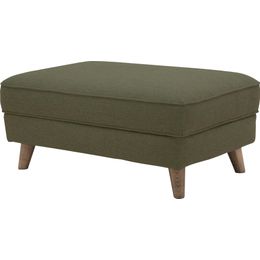 Hocker Home Affaire, B:102cm H:44cm T:60cm, gr&uuml;n, Struktur weich (100% Polyester);Samtoptik (100% Polyester), Wohnzimmer, Hocker, "Copenhagen",